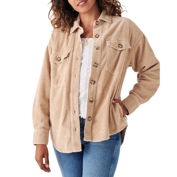 Faherty | Jackets & Coats | Faherty Spruce Peak Corduroy Shacket Jacket ...